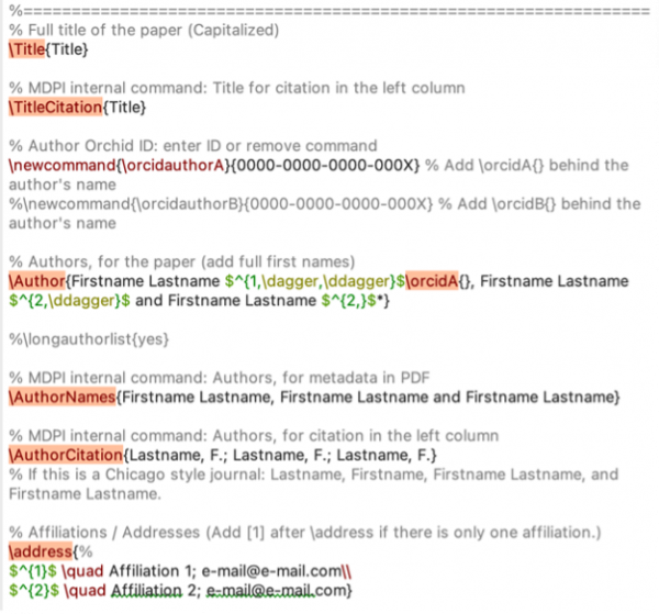 How to Format a Manuscript for MDPI Submission Using LaTeX - MDPI Blog