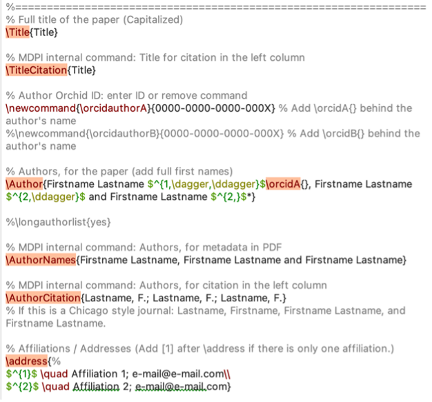 How to Format a Manuscript for MDPI Submission Using LaTeX - MDPI Blog